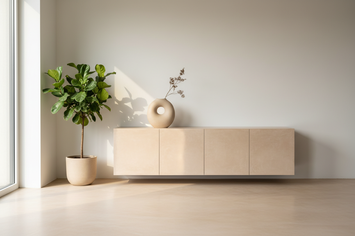 Guide Complet du Béton Ciré : Du Meuble au Sol Couleur Sable